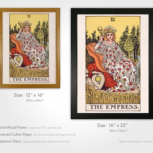 Tarot Print: III the Empress (premium Giclée Art Print of Vintage Tarot ...