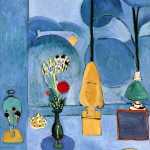 HENRI MATISSE the Blue Window still Life Expressionist Painting A4 A3 ...