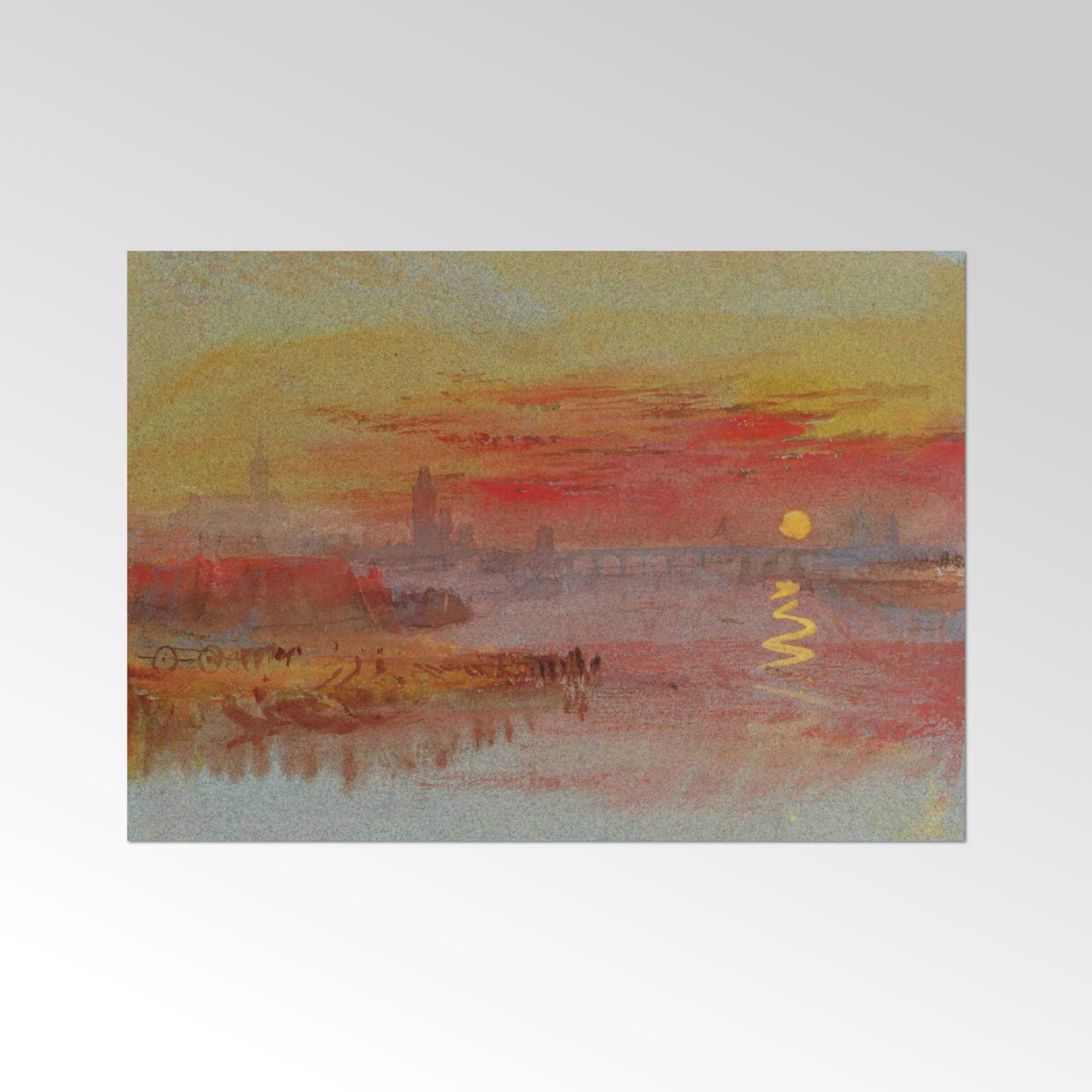 J. M. W. TURNER the Scarlet Sunset high Resolution Giclée - Etsy
