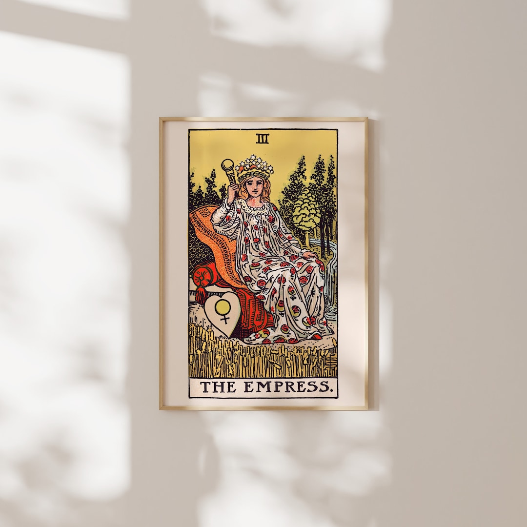 Tarot Print: III the Empress (premium Giclée Art Print of Vintage Tarot ...