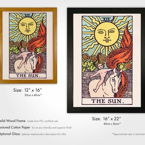 Set of 3 Tarot Prints: the Sun, Moon & Star (giclée Art Prints of Vintage Tarot Cards) Astrology ...