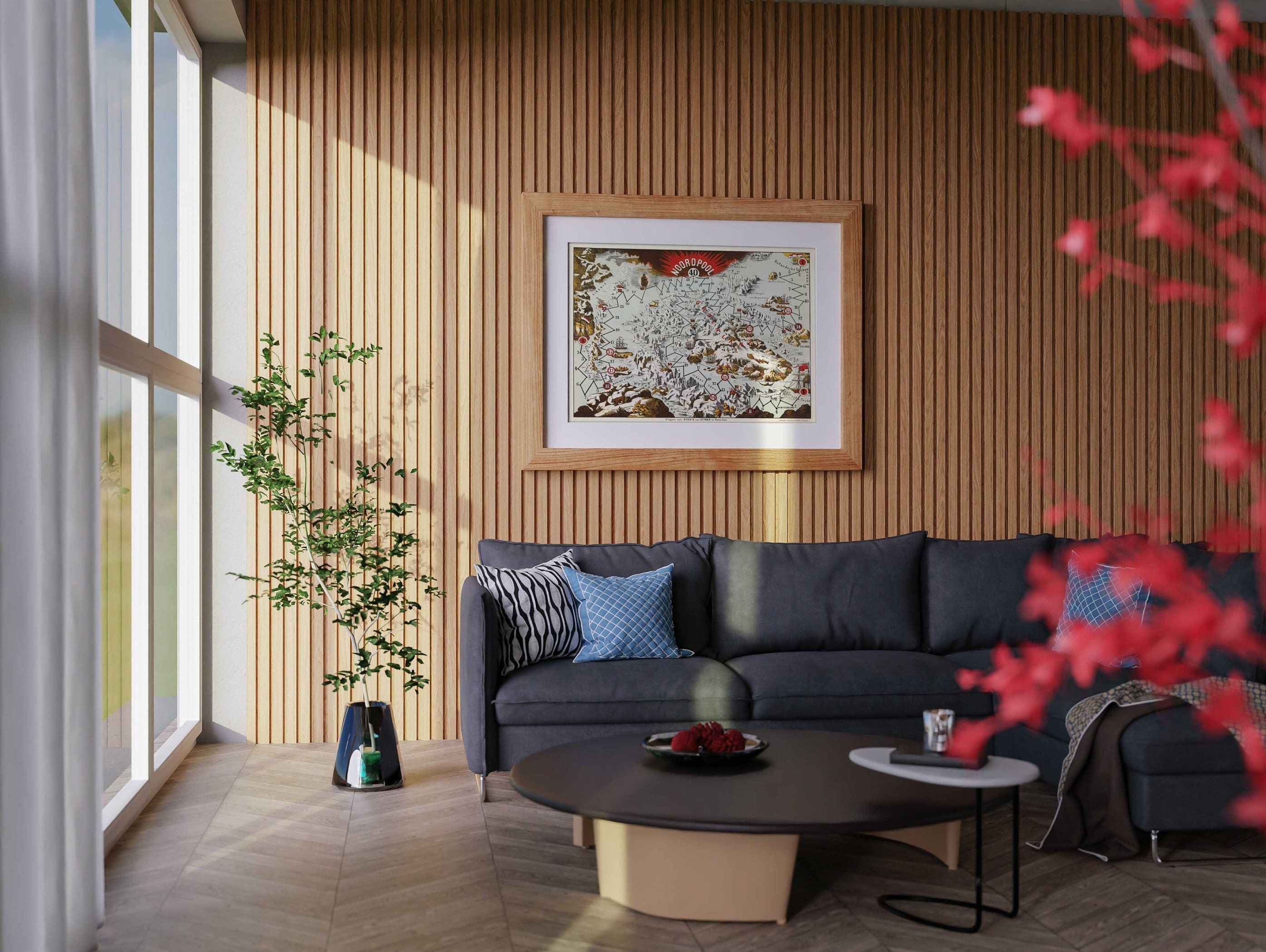 Noordpool / the North Pole vintage Map / Poster Hi-res - Etsy