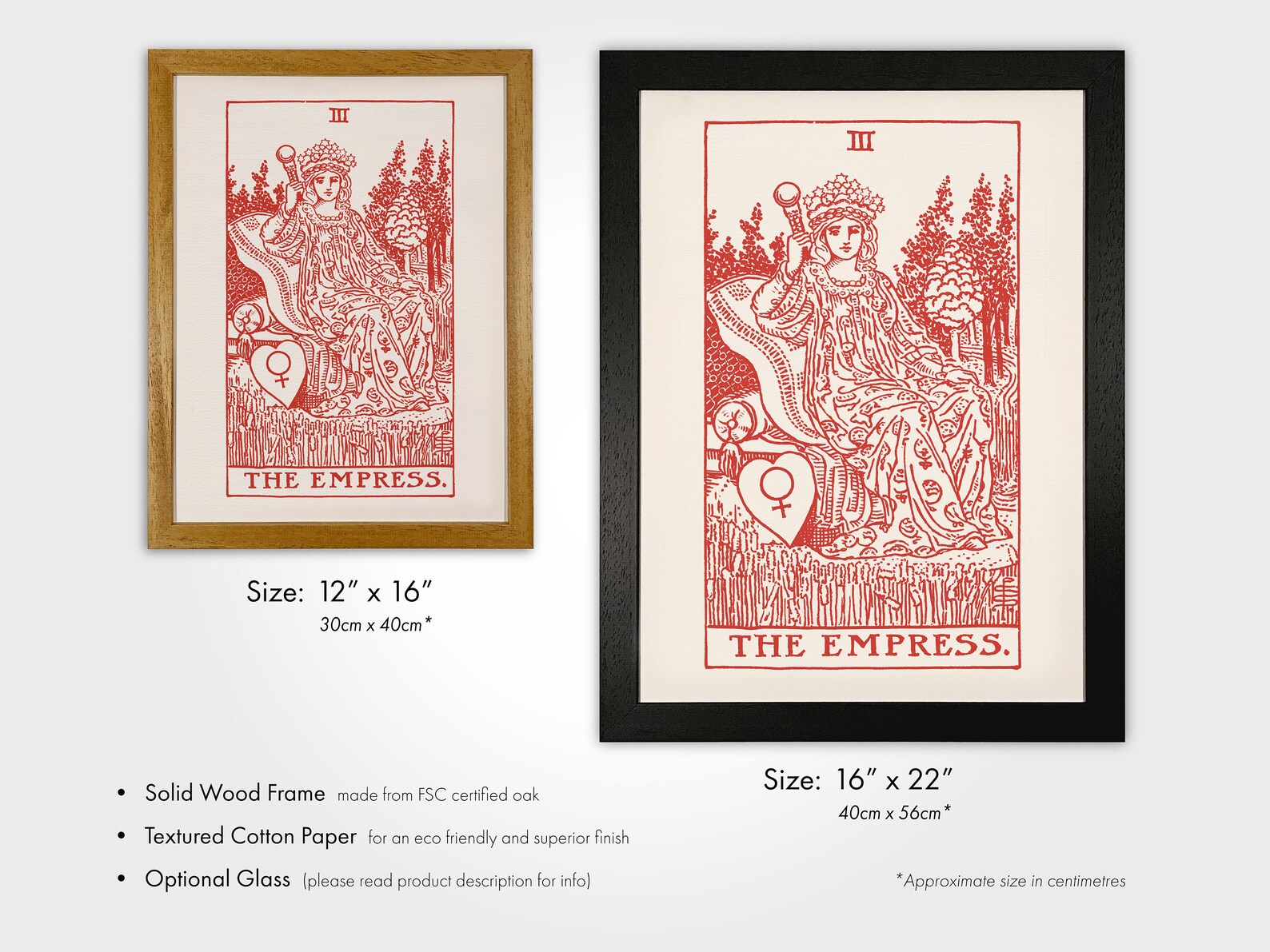 Tarot Print: III the Empress (premium Giclée Art Print of Vintage Tarot ...