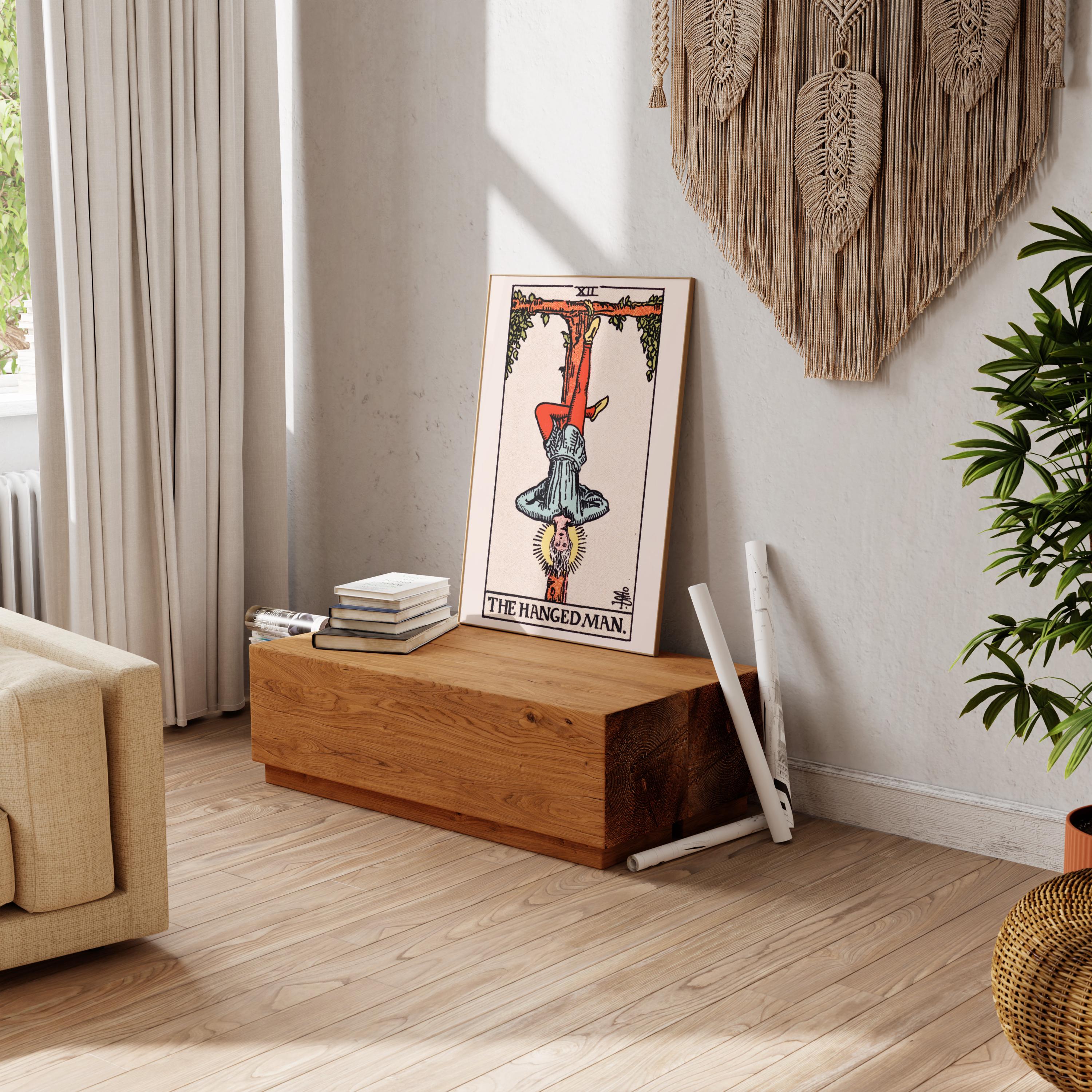 Tarot Print: XII the Hanged Man (premium Giclée Art Print of Vintage ...