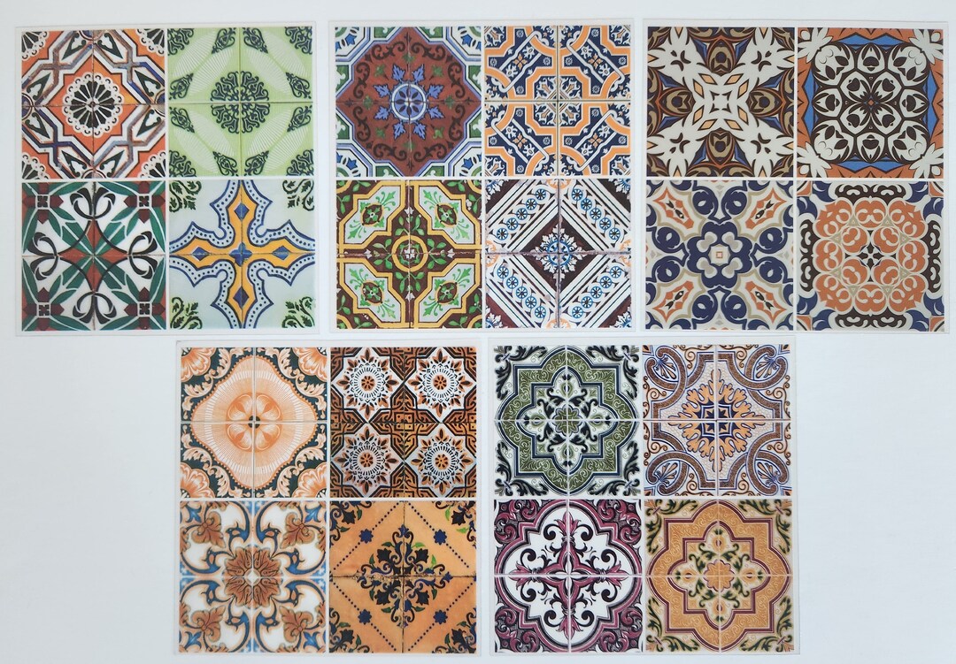 Mini Tile Stickers 10x10cm Pet Clear Tile Stickers Scrapbooking Journal ...