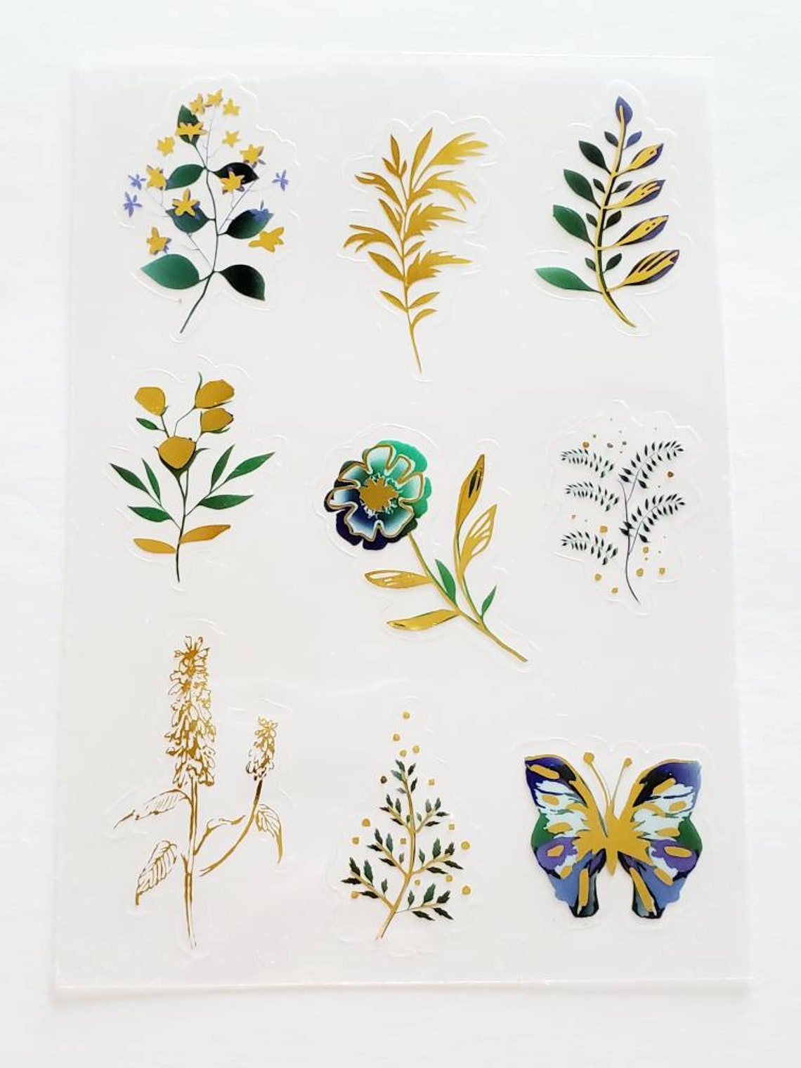 27pc Fleurs autocollants transparents autocollants de fleurs | Etsy