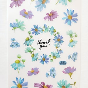 4 Sheets Rub on Transfer Flower Stickers Butterfly Inspirational ...