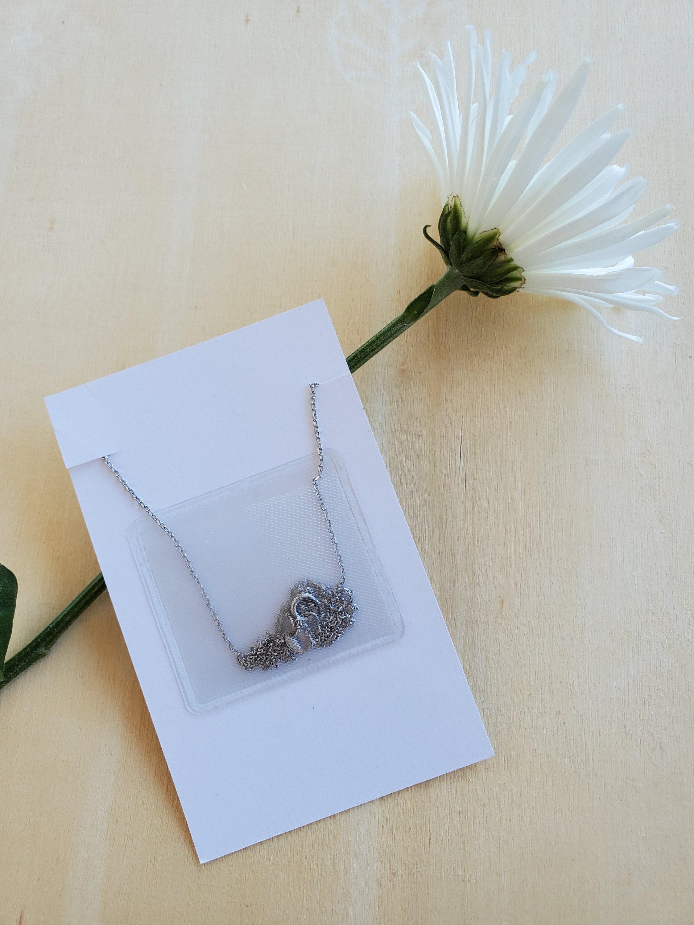 Necklace Card Pouches, Necklace Chain Pocket, Adhesive Necklace Pocket ...