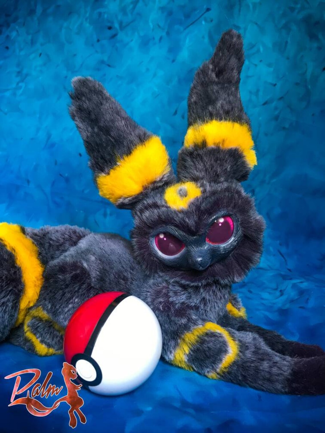 Umbreon pokemon plush doll realistic stuffed animals art | Etsy