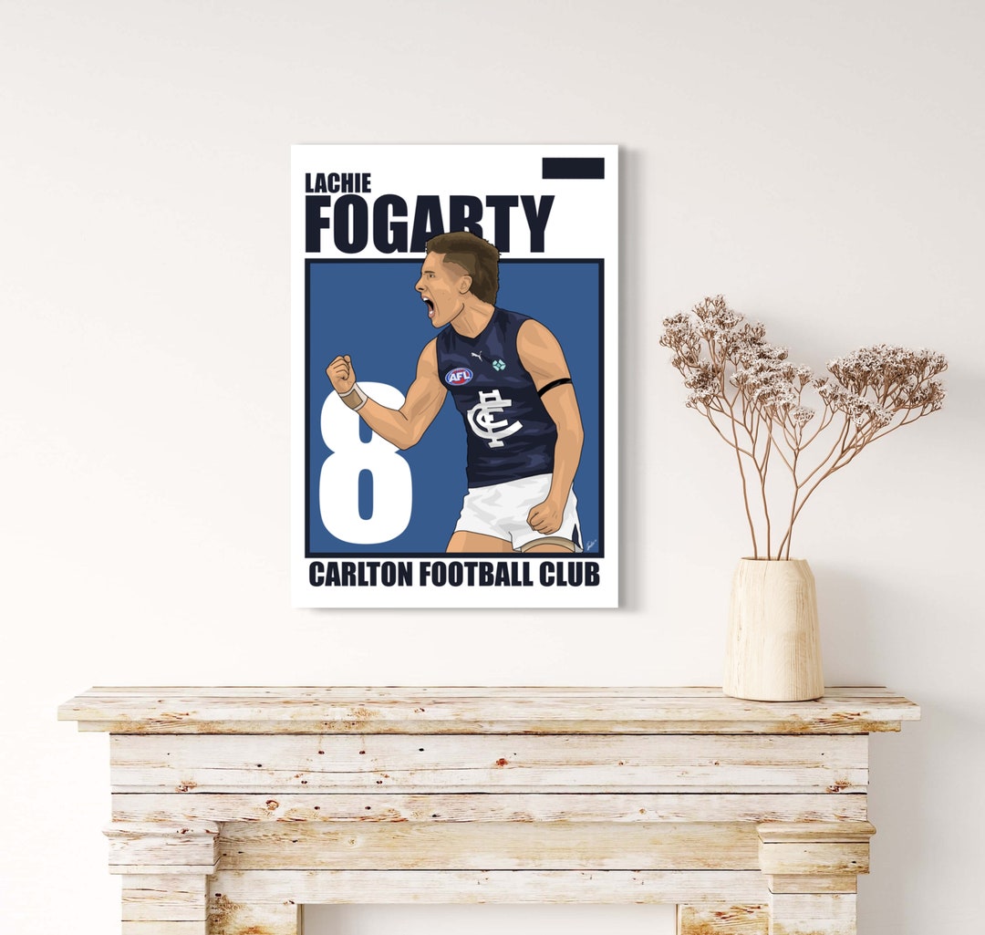 Lachie Fogarty Poster DIGITAL Download Carlton - Etsy