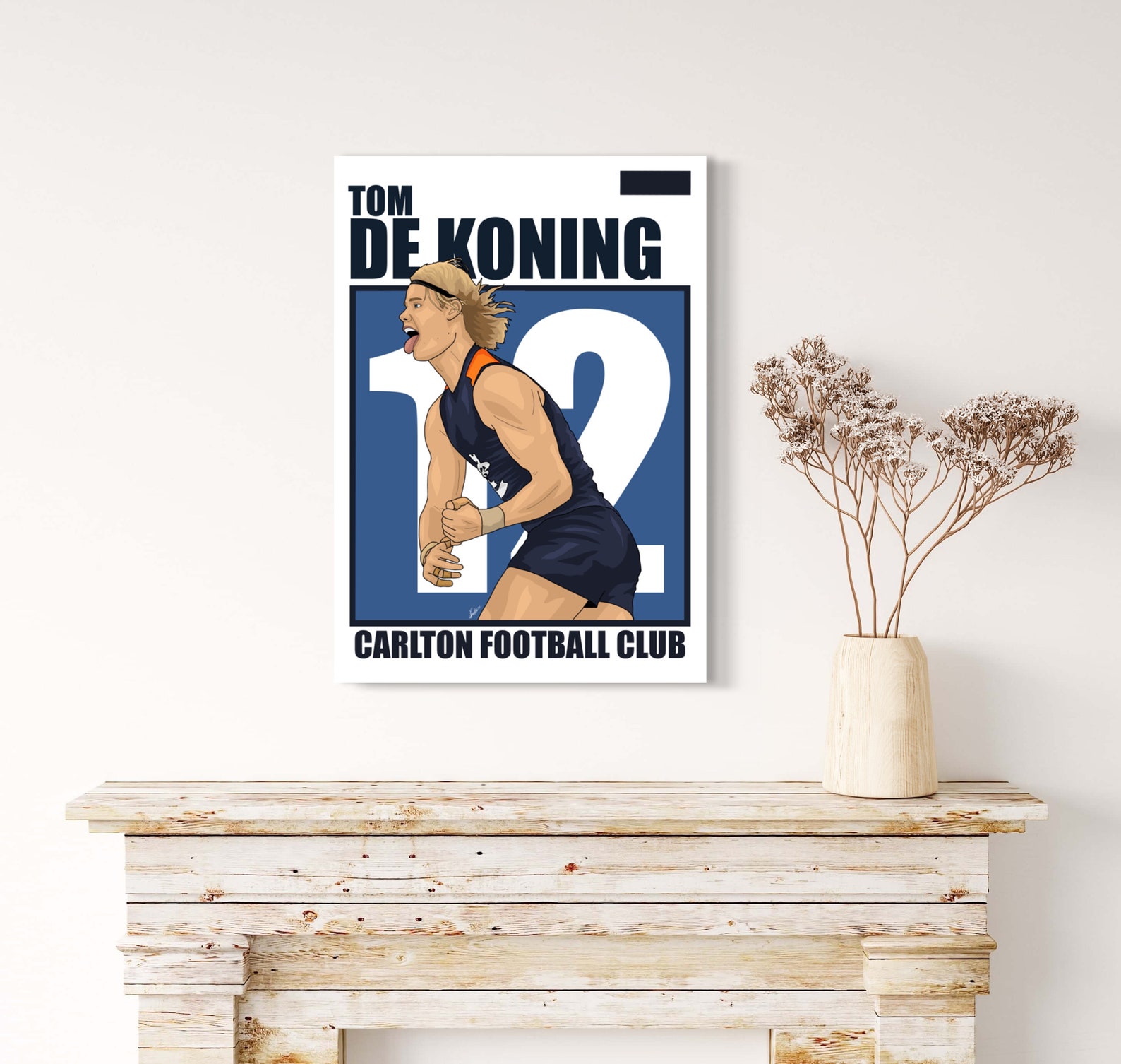 Tom De Koning Poster DIGITAL Download Carlton - Etsy