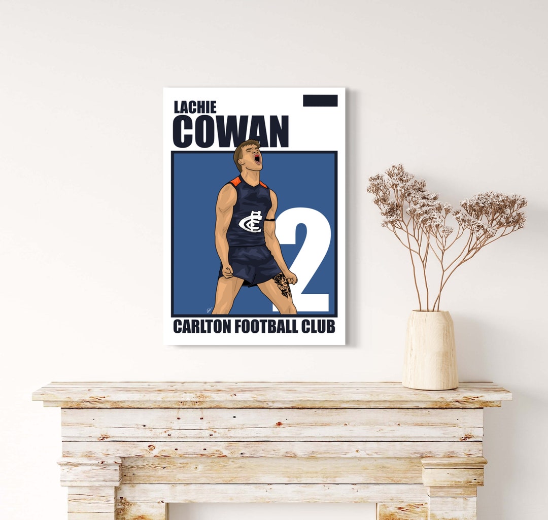 Lachie Cowan Poster DIGITAL Download Carlton - Etsy