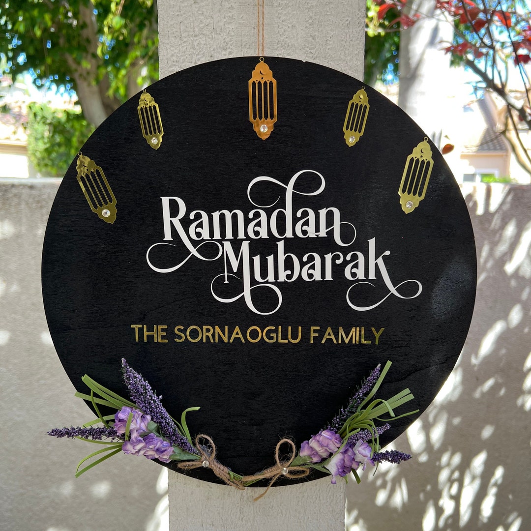 Personalized Ramadan Decoration - Ramadan Gift - Ramadan Mubarak Sign ...
