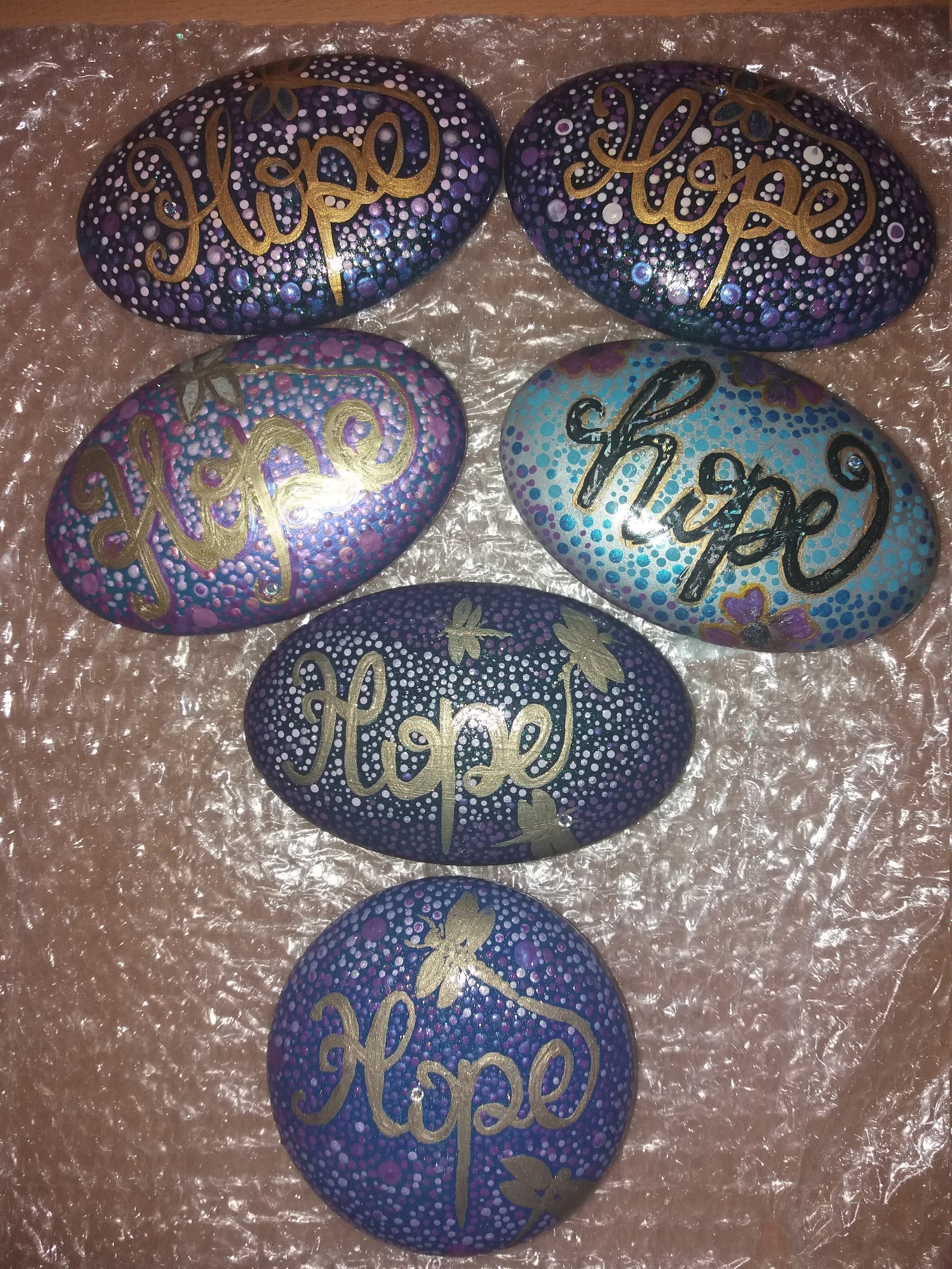 Hand Painted 'HOPE' Rocks to Give Encouragement and Support - Etsy