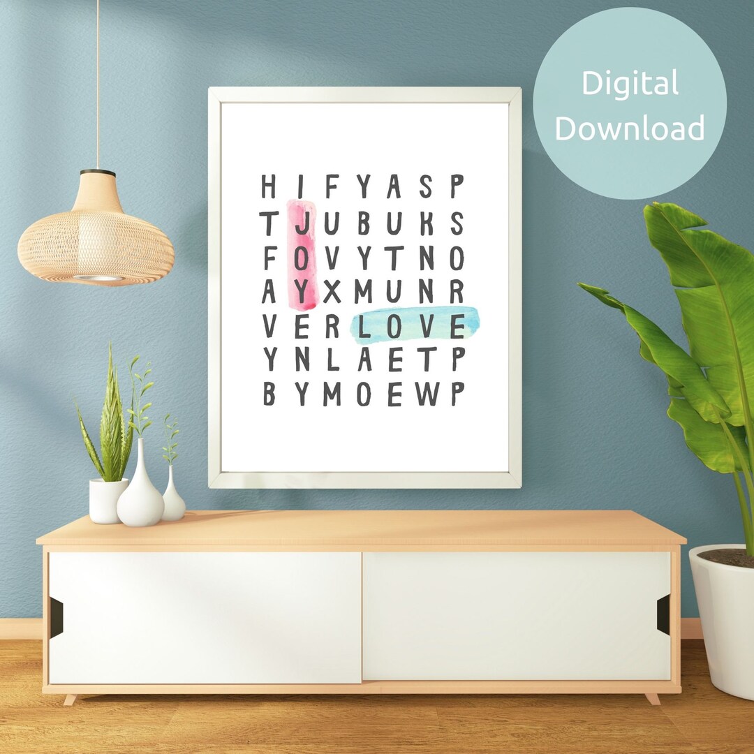 Love Joy, Printable Quotes, Motivational Print, Wall Decor, Typography ...