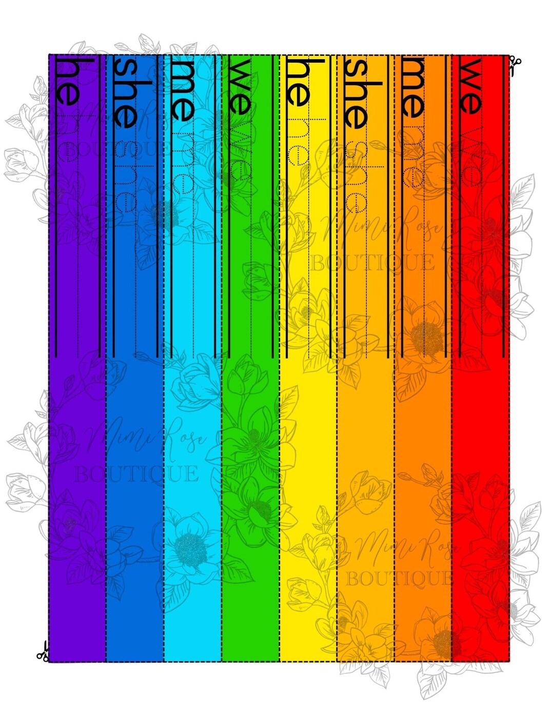 Unicorn Sight Word Craft - Classic Rainbow | Printable Sight Word & CVC ...