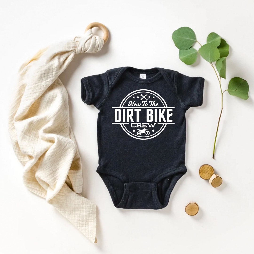 New to the Dirt Bike Crew Baby Clothes | Dirt Bike Bodysuit | Racing ...