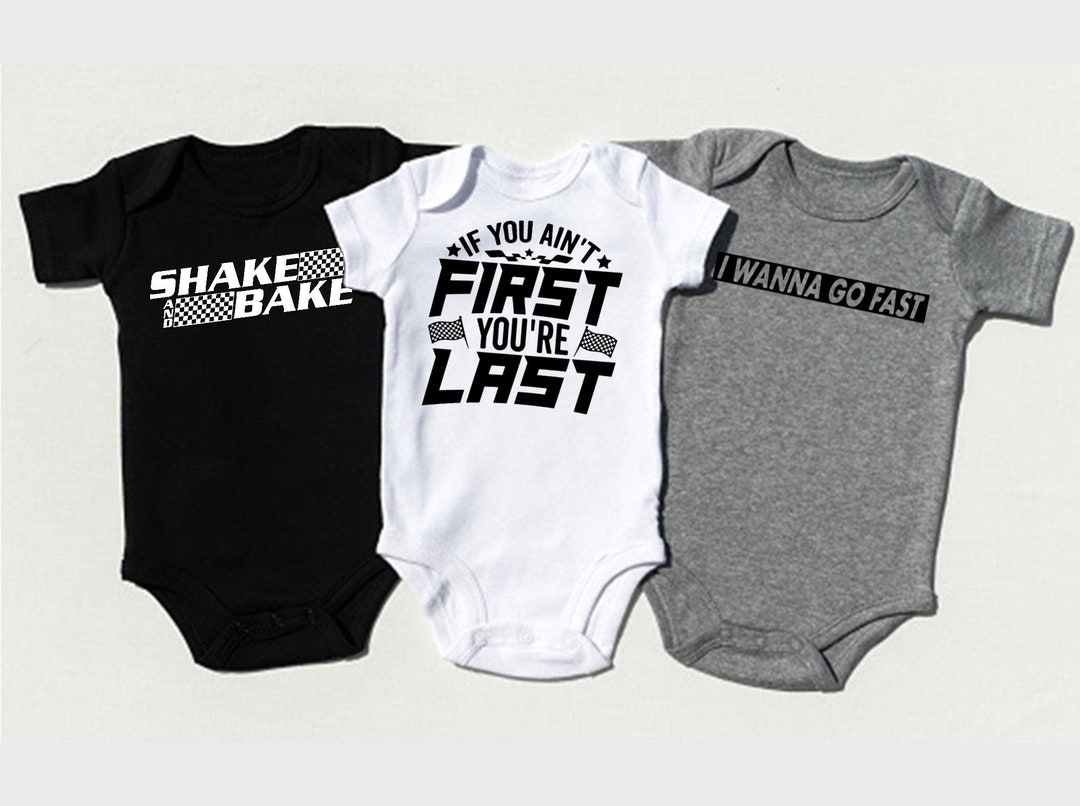 Race Car Themed Baby Clothes Bundle - Race Car Baby Clothes Set - Easy ...