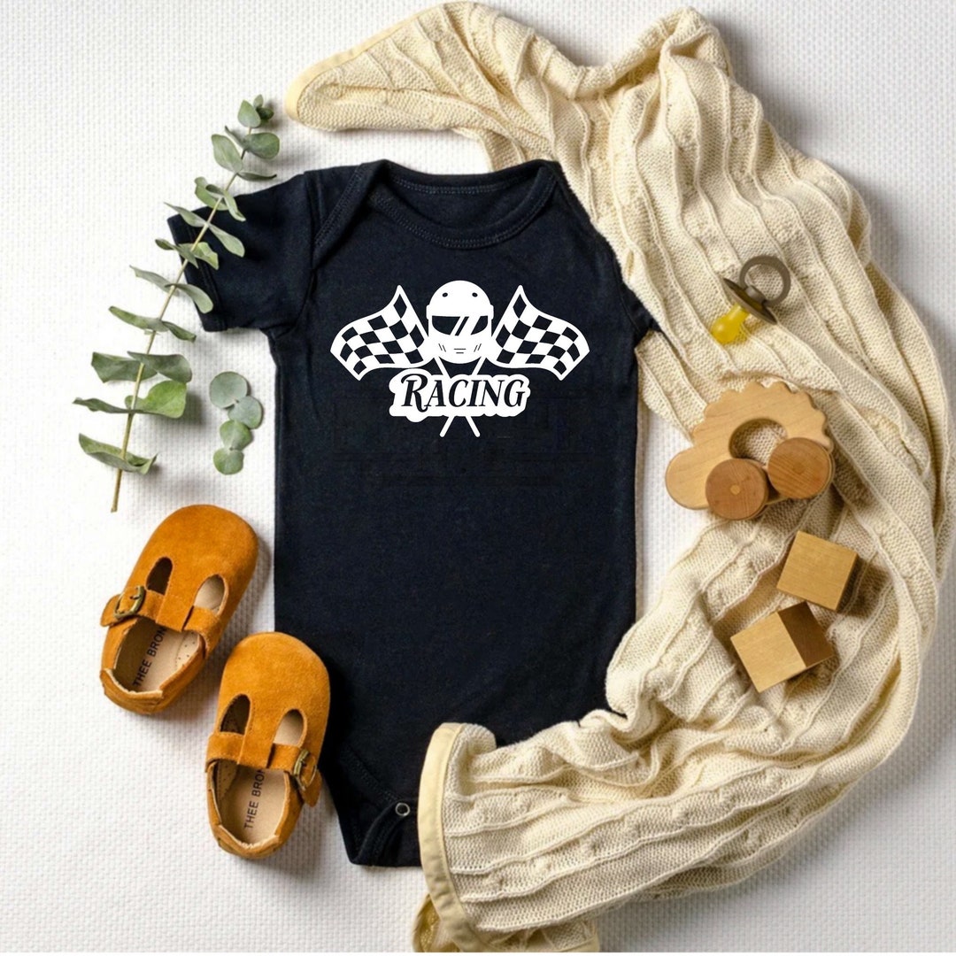 Race Car Driver Baby Bodysuit - Racing Baby Outfit - Race Track Clothes ...