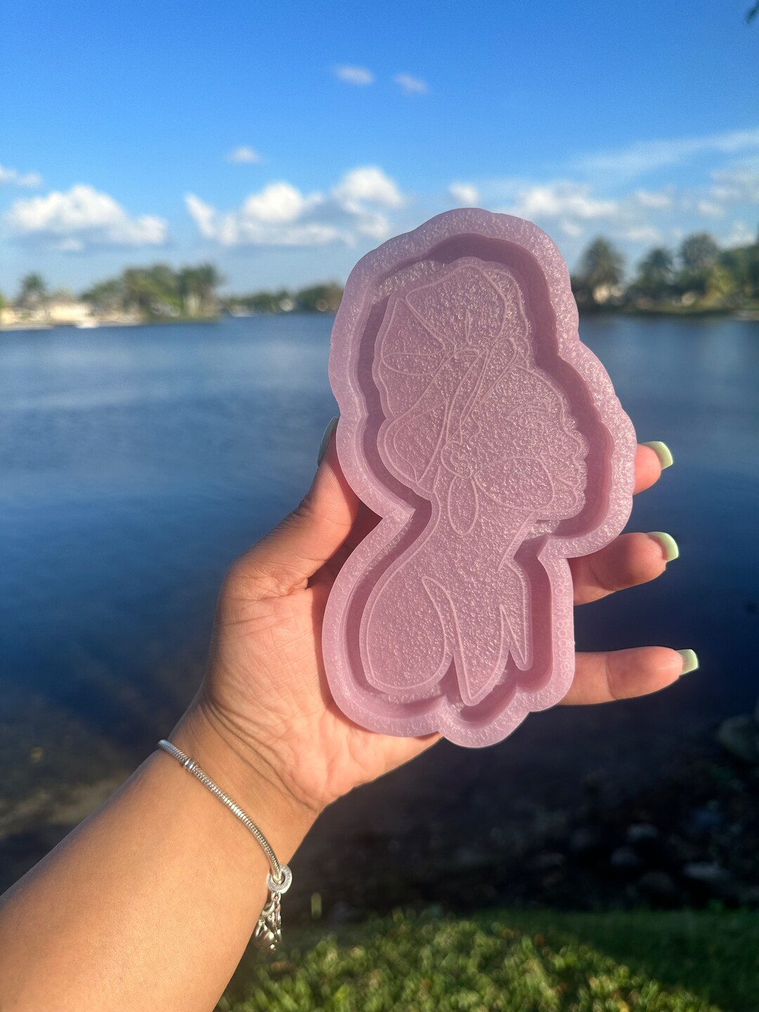 Woman Diva in Head Wrap One Line Art Trinket Tray Handmade - Etsy