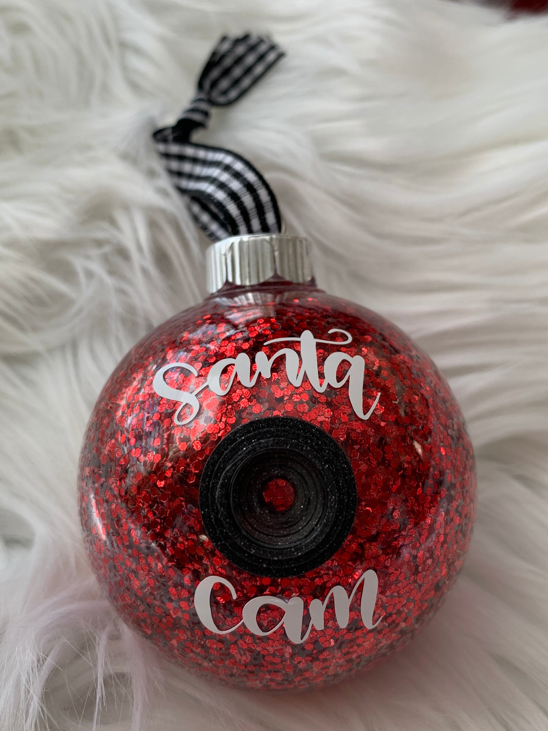 Santa Cam Ornament With Realistic Lens - Etsy