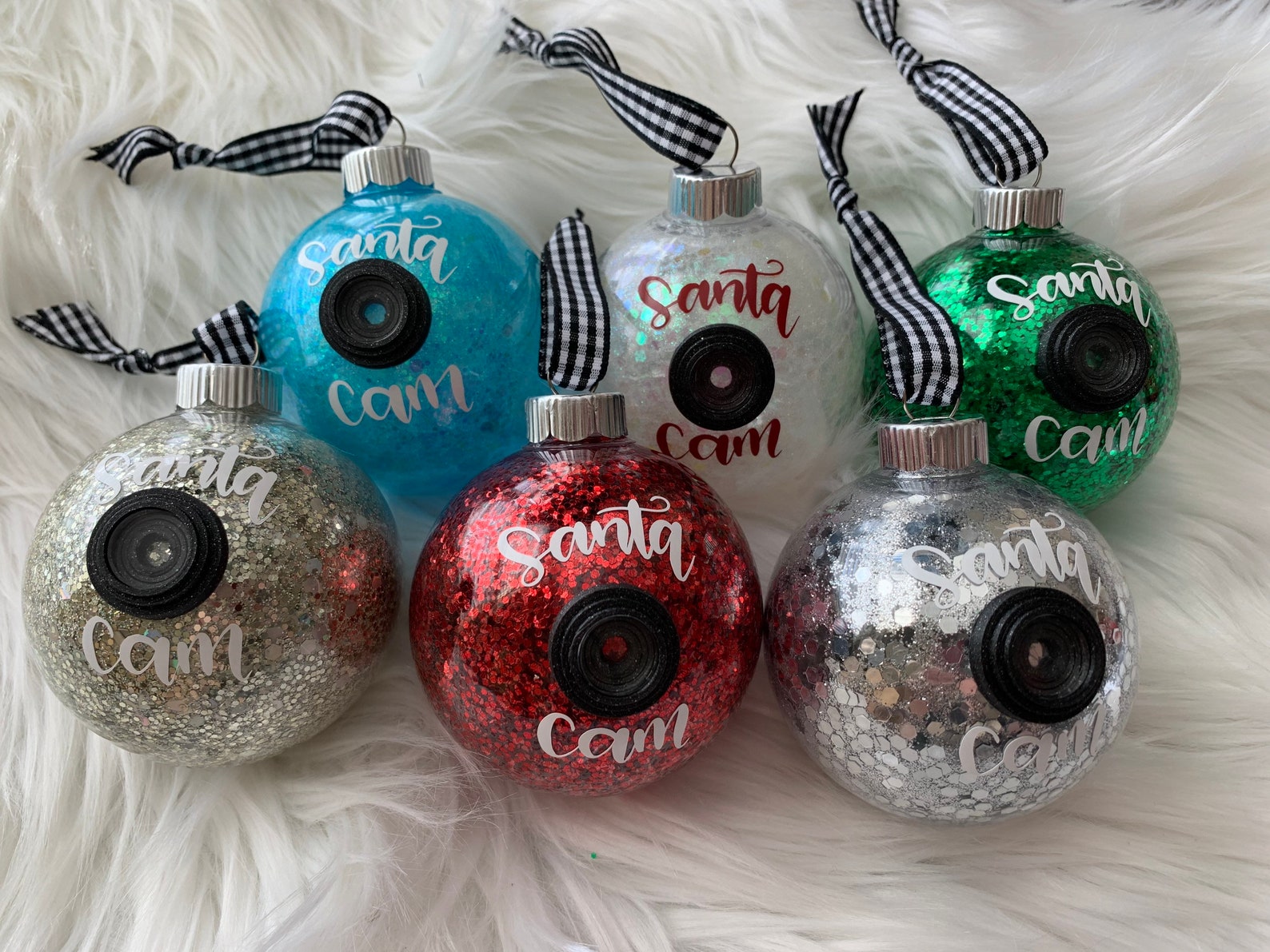 Santa Cam Ornament With Realistic Lens - Etsy