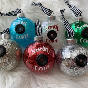 Santa Cam Ornament With Realistic Lens - Etsy