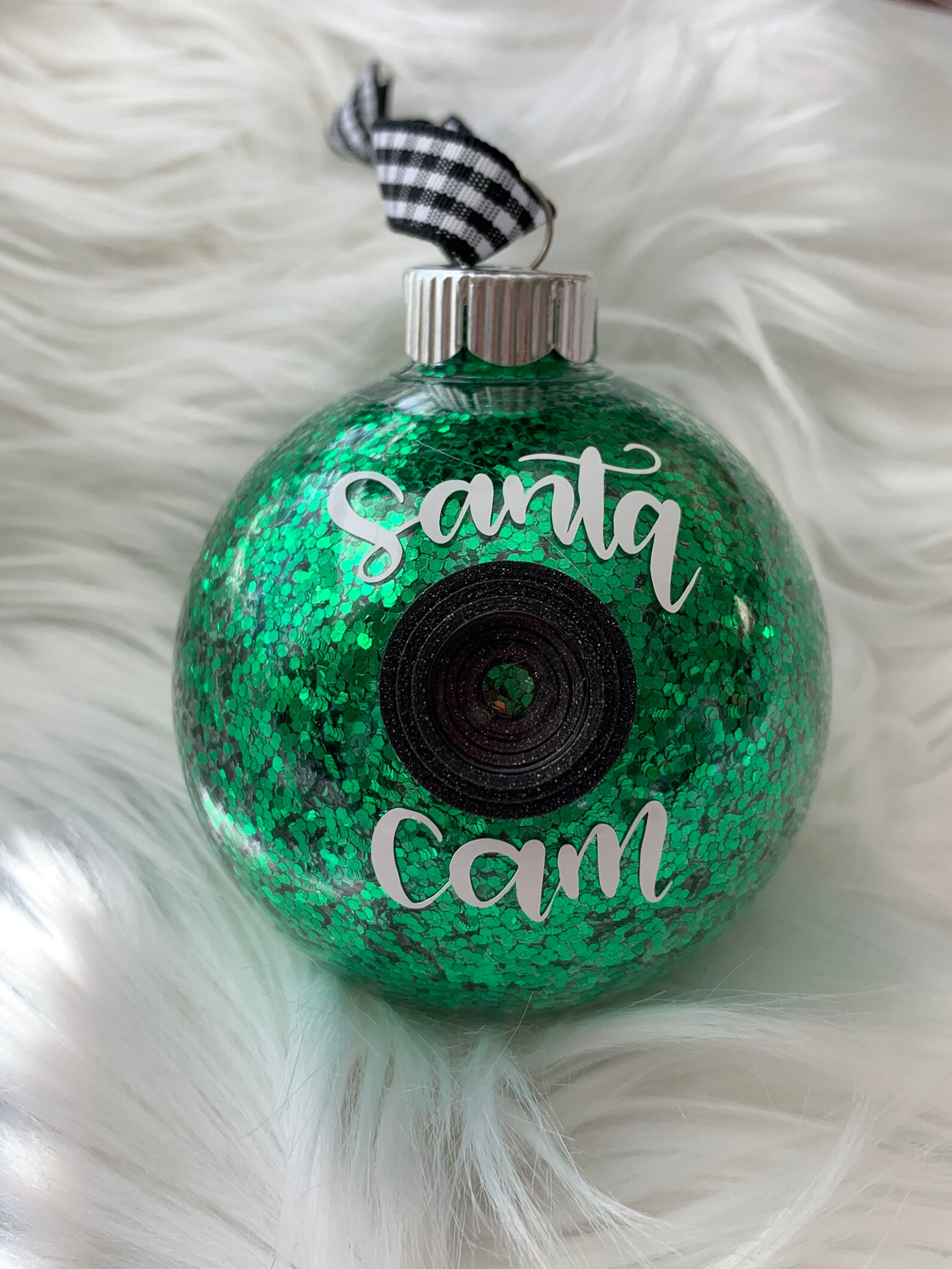 Santa Cam Ornament With Realistic Lens - Etsy