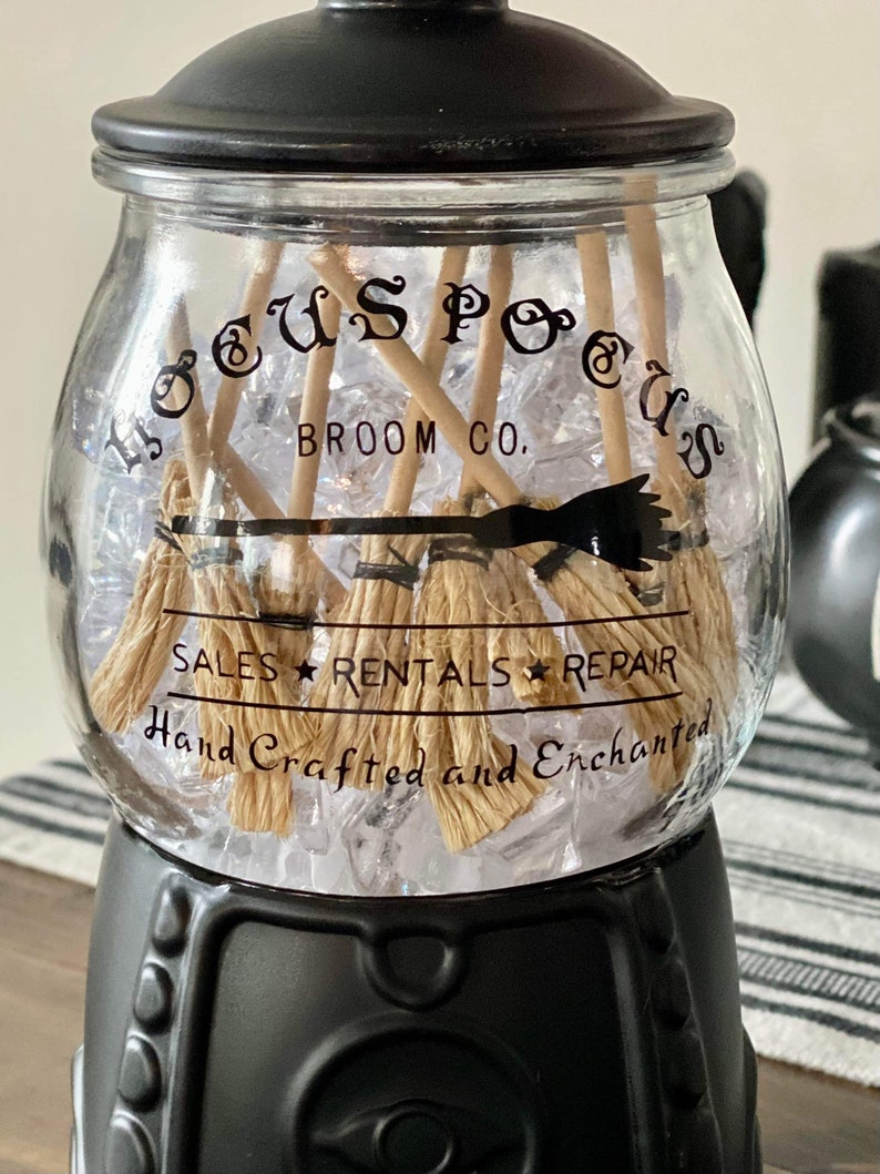 Decal- Gumball Machine Hocus Pocus Broom Co. - Etsy