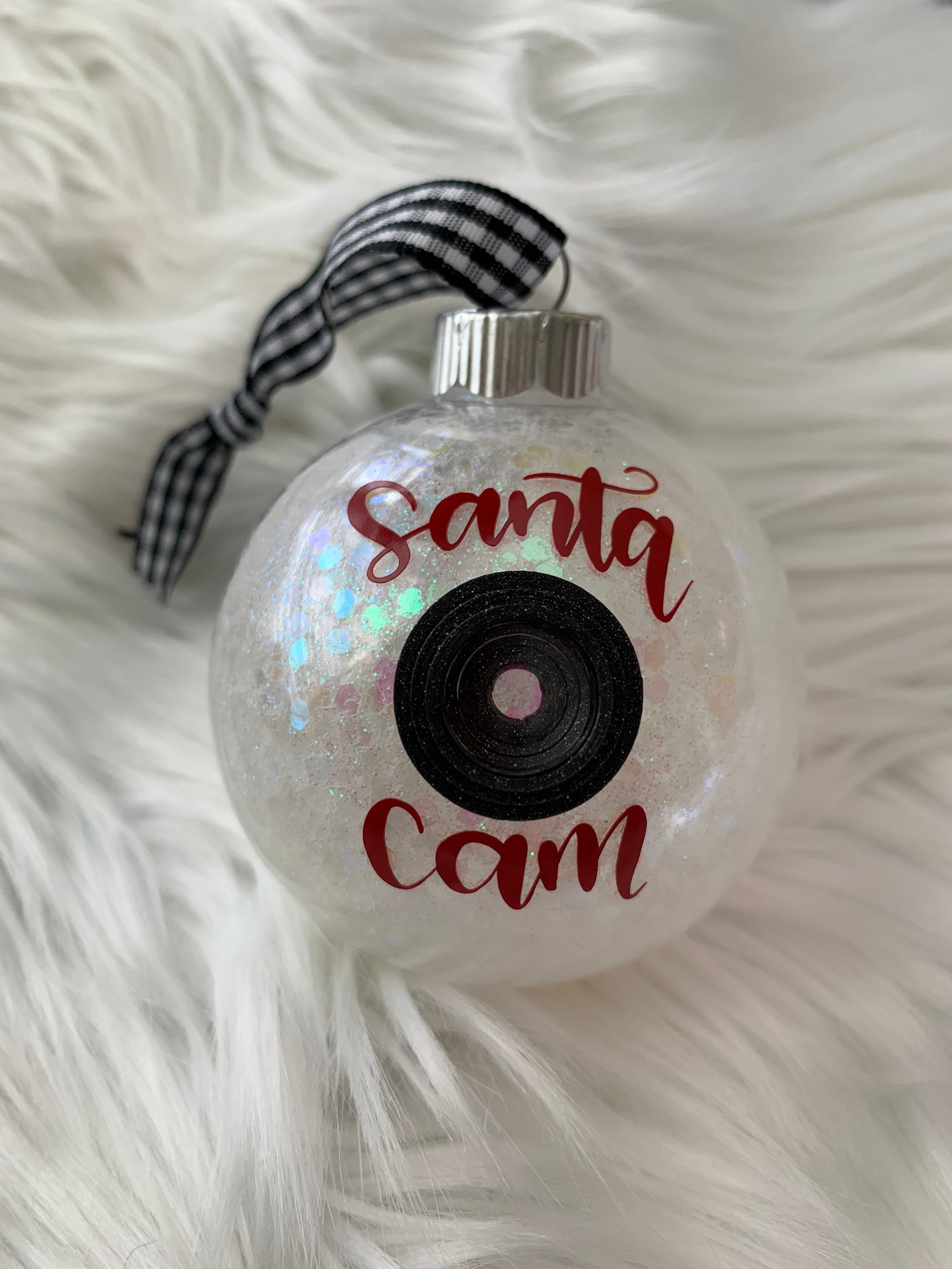 Santa Cam Ornament With Realistic Lens - Etsy