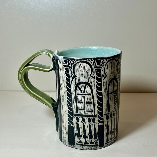 Sgraffito Mug - Etsy