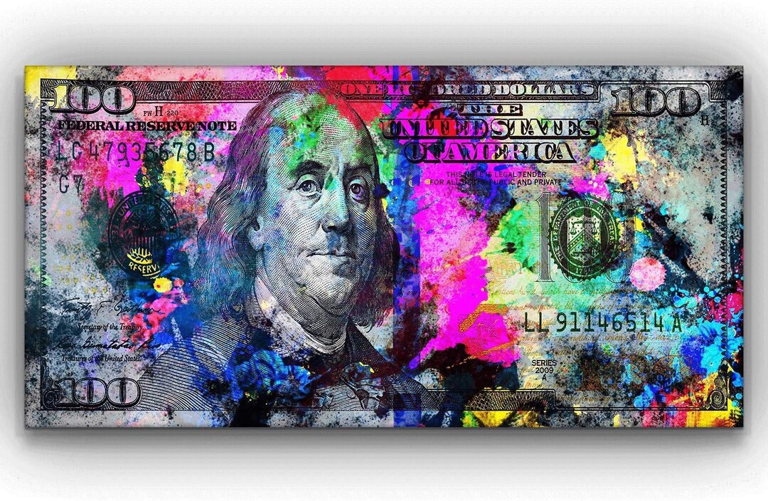 Benjamin Franklin Money Pop Art Print: Entrepreneur Office Decor - Etsy