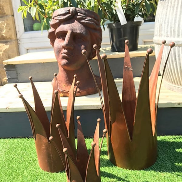 Rusty Garden Ornaments - Etsy UK