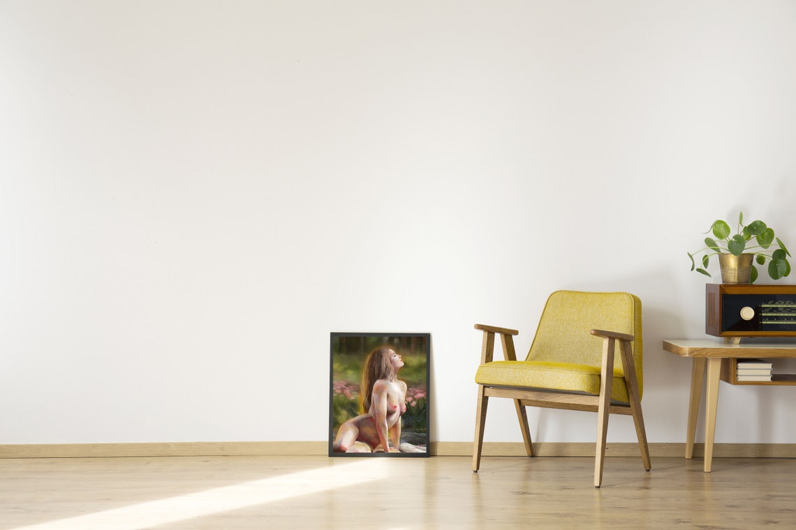 Outdoor Akt Studie Akt Kunst Akt Malerei nackte Frau Kunst - Etsy.de