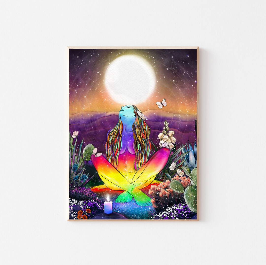 Divine Feminine Art Print: Conscious Embodiment Illustration - Etsy