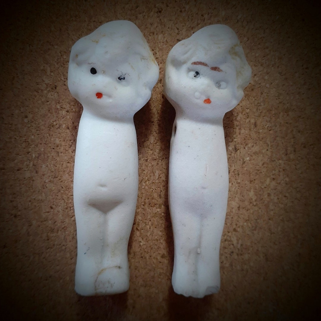 Pair of Antique Bisque Penny Dolls (1920s) - Etsy