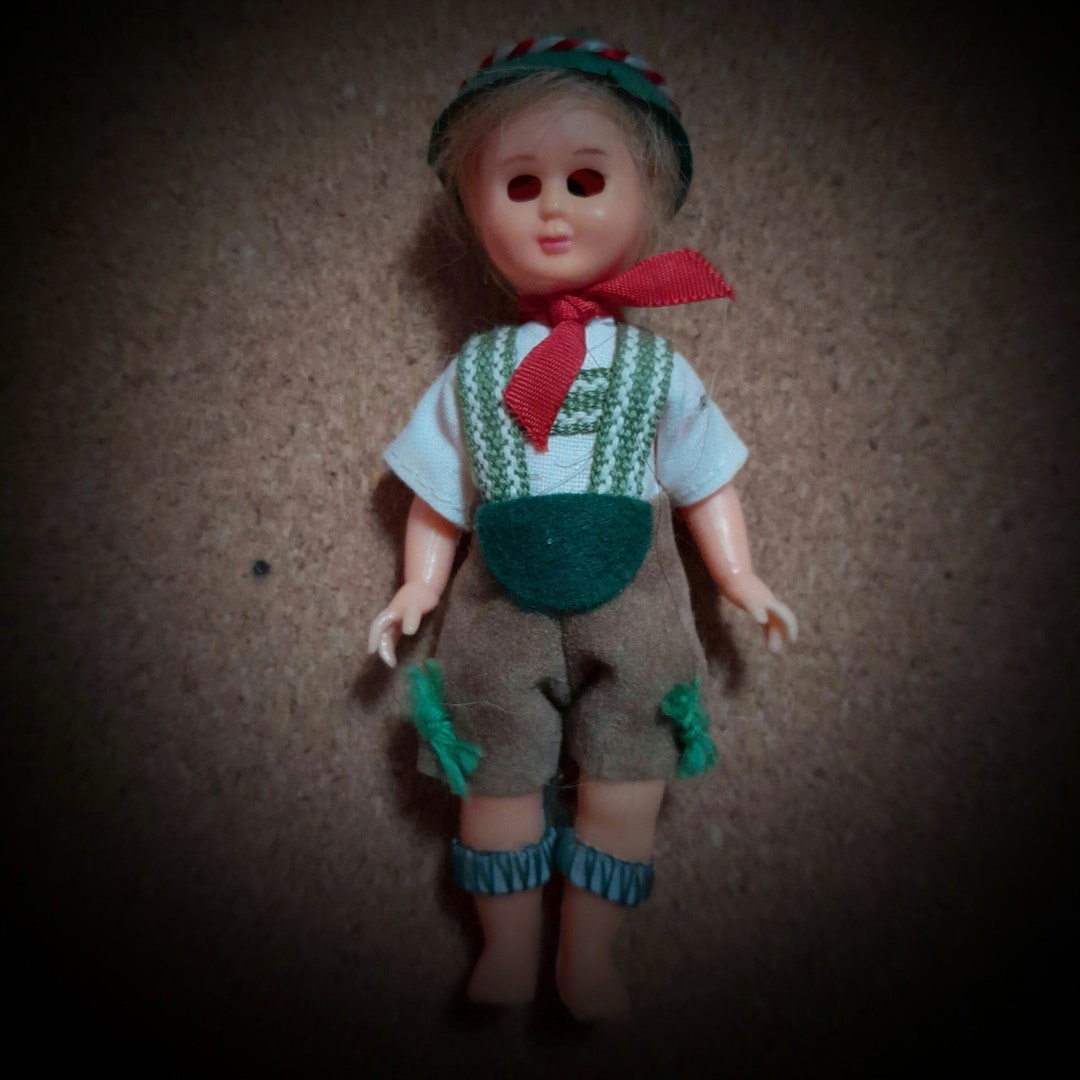 Spooky Eyeless Vintage German Celluloid Souvenir Doll (1960s) - Etsy