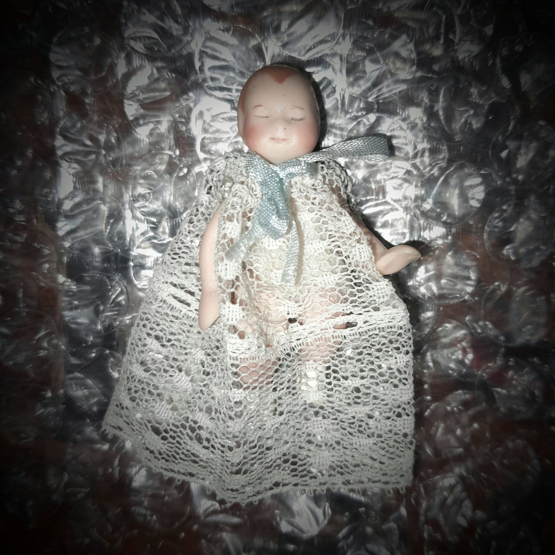 Very Tiny Adorable Vintage Porcelain Jointed Baby Doll in - Etsy