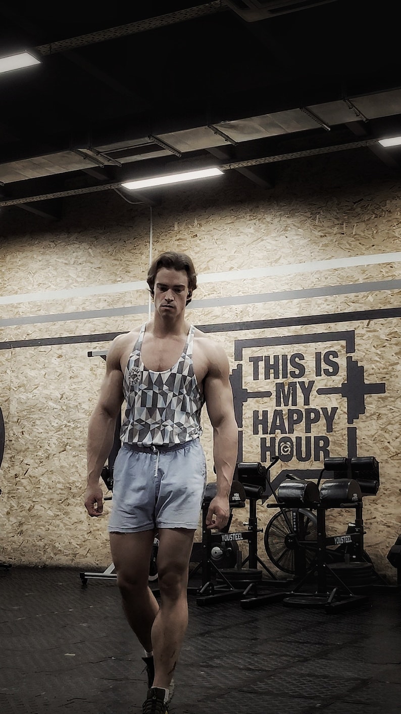 Retro-fade Gym Tank Top - Etsy