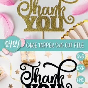 Danke Cake Topper SVG, Danke Zeichen SVG-Datei für Cricut, Danke ...