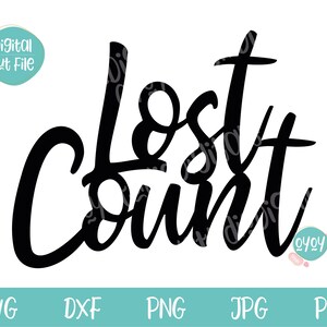 Lost Count SVG, Funny Birthday Cake Topper SVG, Birthday SVG, 40th ...