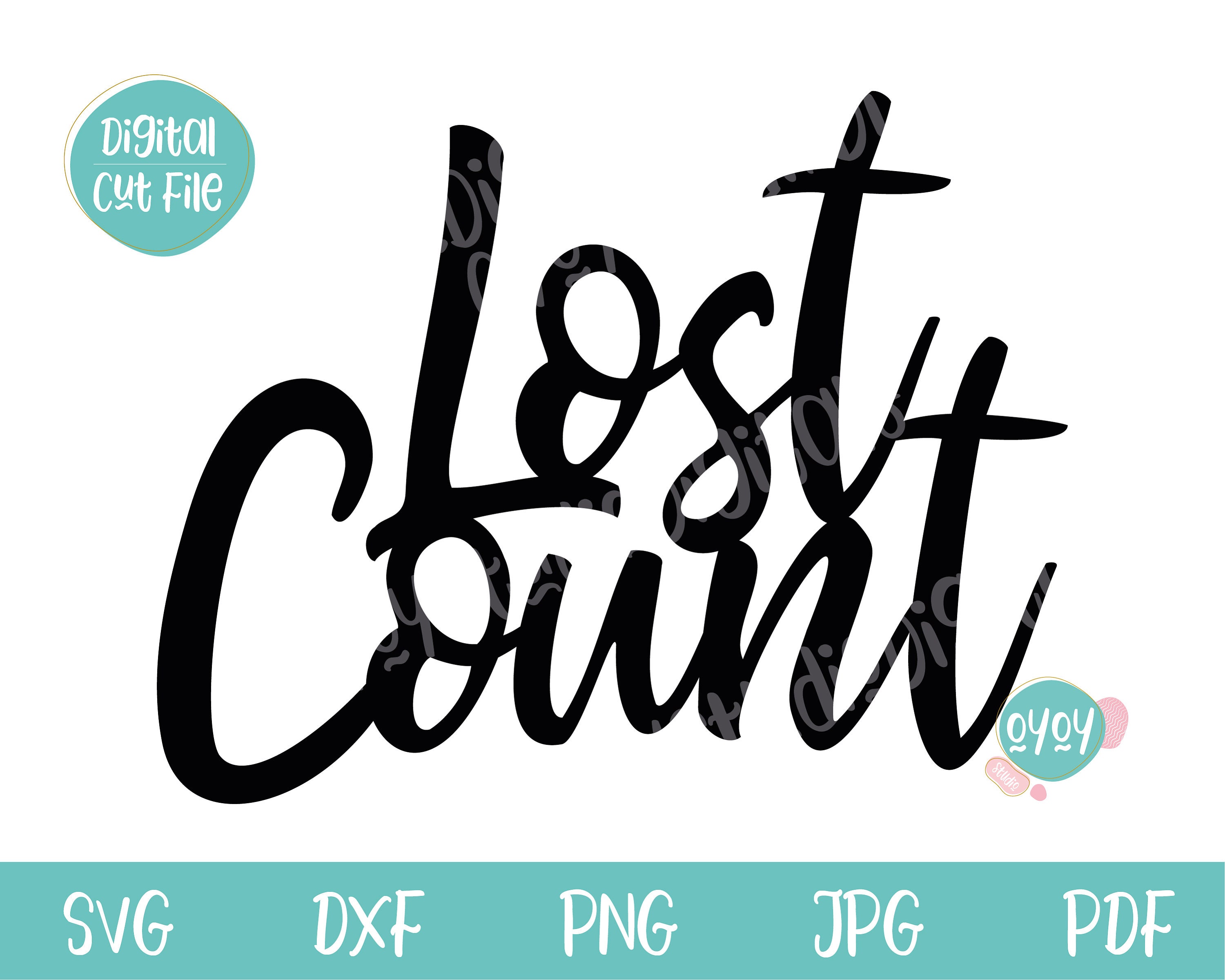 Lost Count SVG Funny Birthday Cake Topper SVG Birthday SVG - Etsy Canada