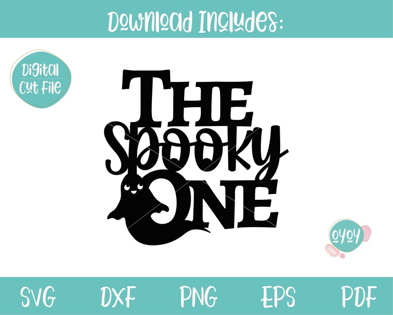 The Spooky One SVG With Ghost 1st Halloween Birthday SVG - Etsy