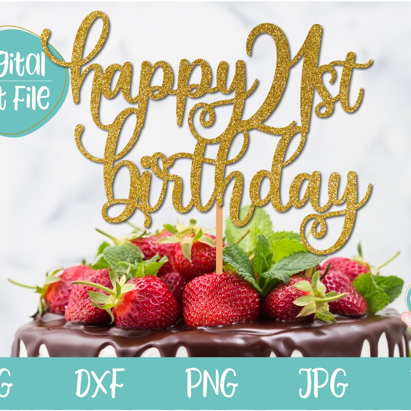 21 Cake Topper - Etsy