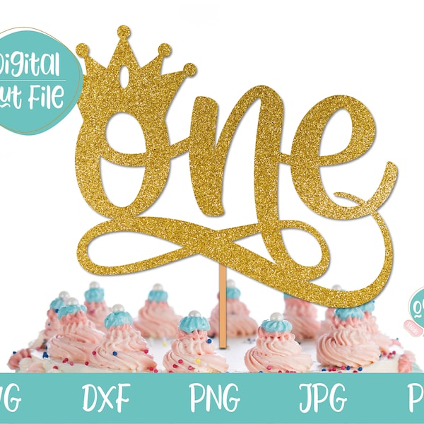 One Cake Topper - Etsy