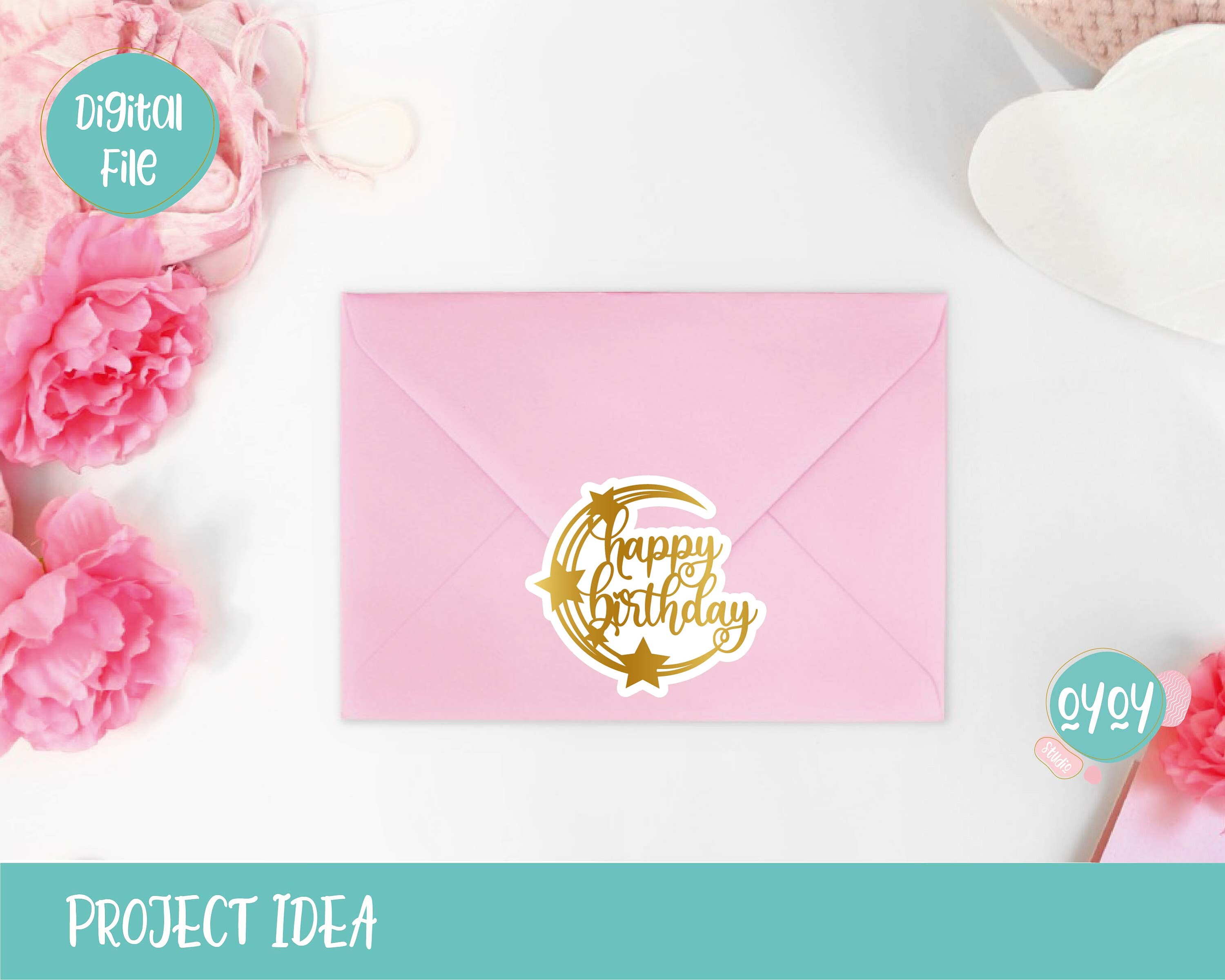 Printable Stickers for Birthday Gold Stickers Bundle Digital | Etsy