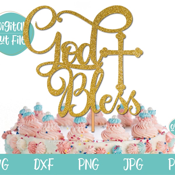 God Bless Cake Topper - Etsy