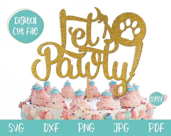 Digital Dog Birthday SVG Puppy Birthday Design Birthday Paw-ty Svg Png ...