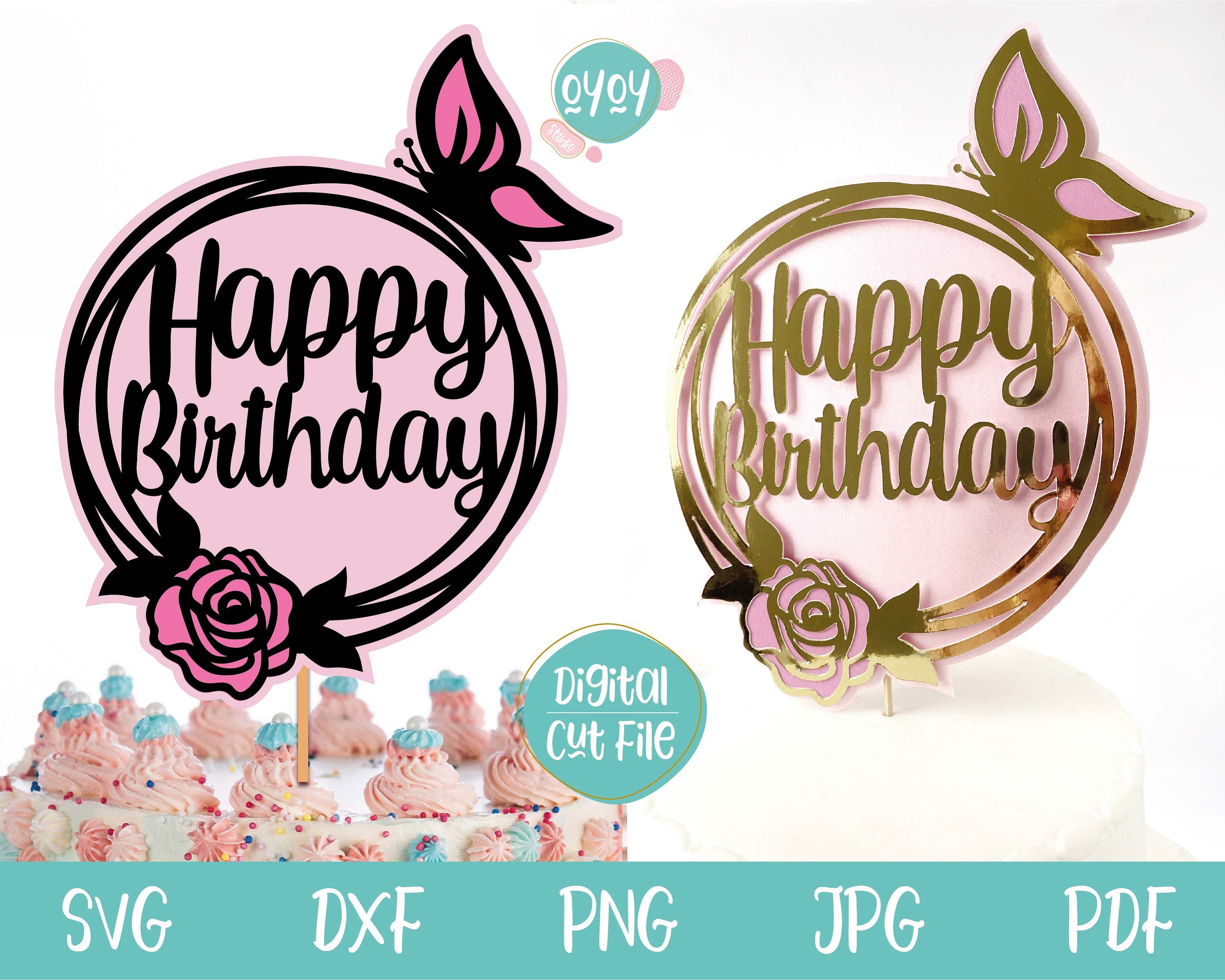D Layered Cake Toppers Svg Year Svg Graphic By Komanna Art Hot Sex