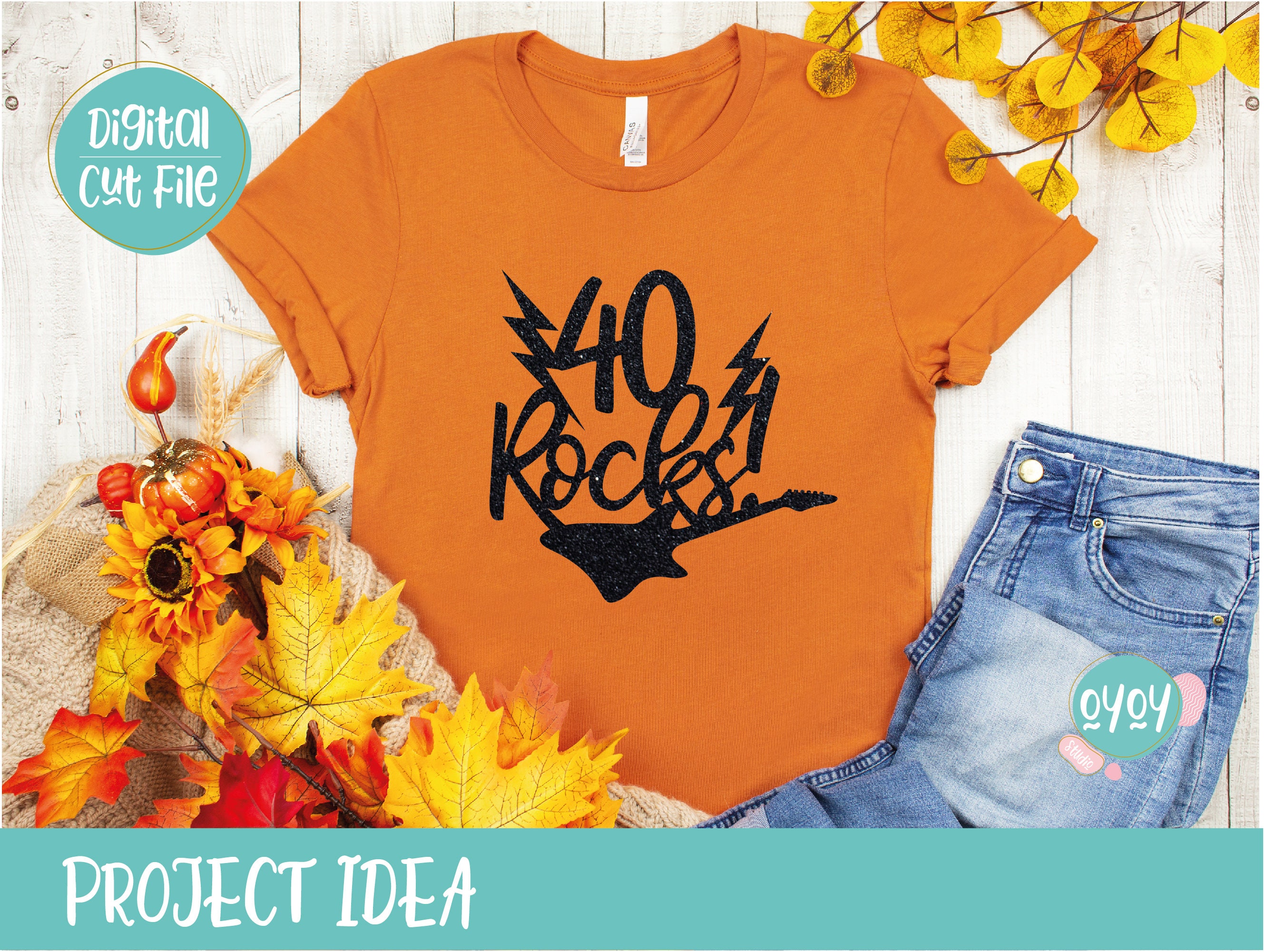 40th Birthday Svg 40 Rocks SVG Cake Topper Svg Rock Star - Etsy